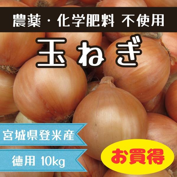 農薬を使わずに育てた玉ねぎ。こちらは、お徳用の１０ｋｇです！※サイズによって個数にバラつきがあります。※お米、その他の商品と野菜を一緒にご予約される場合、商品の発送は全て【野菜】と同時に行います。野菜以外の商品をすぐに欲しい場合は、野菜とは...