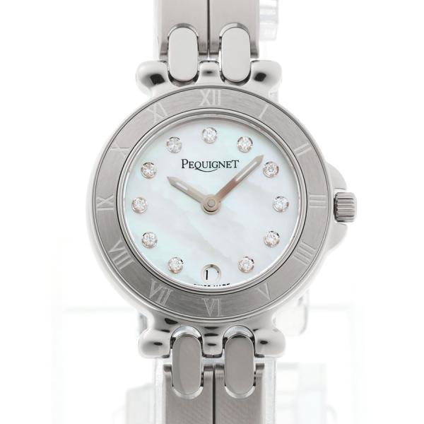 ■在庫コード：ITCN75TRFBDC■ブランド：PEQUIGNET (ペキニエ)■モデル：MOOREA■型番：7709503CD■ムーブメント：クオーツ■素材：ステンレススチール■文字盤：ホワイトシェル■サイズ：横24.2mm (25.1...