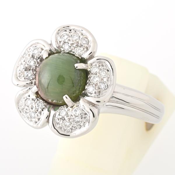 ■在庫コード：ITOQ9WA9NIOS■ブランド：NOBRAND (ノーブランド)■モデル：■色：シルバー/グリーン/バイオレット■素材：Pt900/トルマリン/ダイヤモンド■重さ：13.54g■石目：T2.75cts./D0.23ct.■...