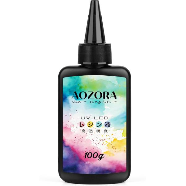【高い透明度&amp; 黄変にくい】AOZORAのレジン液は水の如く透明さを持ち、着色剤との相性も優れており、発色は非常に鮮やかです！作品を完璧表現することが可能。また、黄変性能も優れています。長時間使用しても新しいような透明さを保ち、あな...