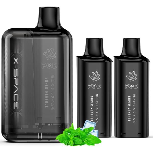 ■使い捨て電子タバコからさらに進化・本体の再利用対応、ランニングコストがさらにお得。・カートリッジ丸ごと交換、とにかくお手軽。・二段階パワー調節機能、爆煙で味もミスト量もアップ！■約16000パフ使用可能・超大容量のリキッドタンクのカートリ...