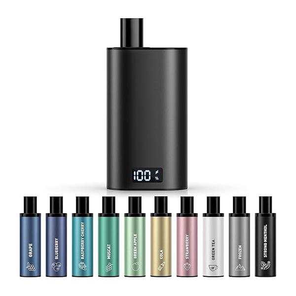 ＜タバコ代を節約するならDBL BOX＞たっぷりの50000パフ電子タバコ！さらに本体が充電可能、ポッドカートリッジだけを交換すれば繰り返し使用できるため、大幅にランニングコストを削減できます。＜初心者の方にもカンタン＞LEDディスプレイ搭...