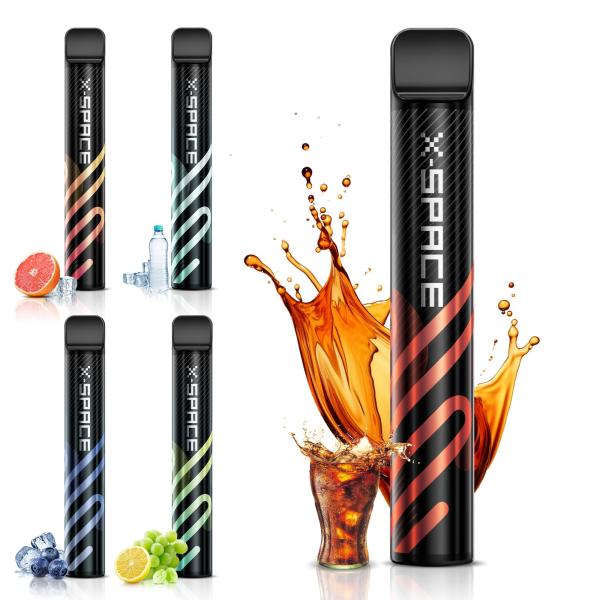 負担なく禁煙、紙タバコ減りの日常を楽しもう~X-SPACE VAPE登場！※単品リンクとなるため、セット品希望の方に底部リンクまでの移動をお勧めします。・シーシャ感覚で手軽に蒸気を楽しめる新・使い捨て電子タバコ。・5種類風味揃い、お気に入り...