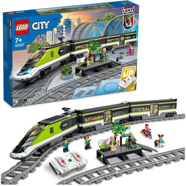 レゴ LEGO シティ急行 ブロック 街づくり 電車 乗り物 60337楽しい鉄道模型。 レゴシティ シティ急行(60337)は、電車ごっこの可能性を広げるギミックが満載のセットですセットの内容。 ヘッドライトが光る急行、食堂車、客車、駅プ...