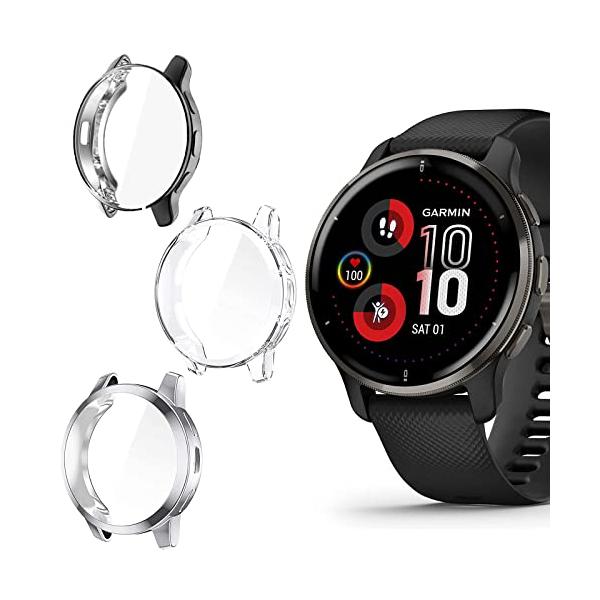 1.対応機種: Venu 2 Plus 専用 全面保護ケース クリア スクリーンカバー バンパー2.柔軟TPU材質：柔軟なTPUを採用し、薄くて丈夫で柔軟性が高く、高透光率と高感度のタッチ、変形しにくくなっています。また耐衝撃性を備え、Ve...