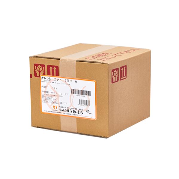 *この商品は業務用です。10kg：箱入　1kg：袋入砂糖と洋酒に漬けたオレンジを5mmにカットしました。