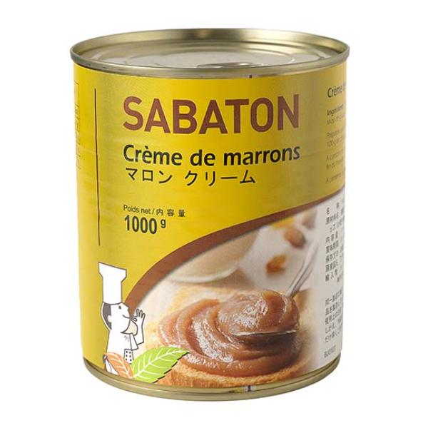 *この商品は業務用です。缶入　マロンをなめらかなクリーム状に加工し、バニラ、砂糖を加えたもの。クレームシャンティやヨーグルトなどに。