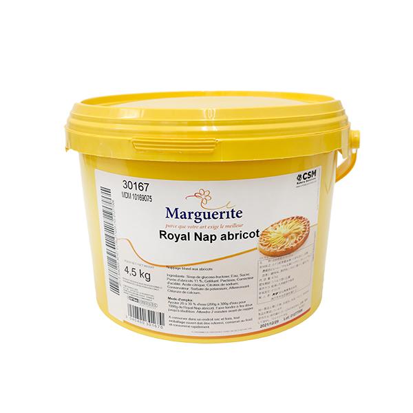 *この商品は業務用です。溶けやすく安定性・輝きがよいブロンドカラー透明の杏の果肉入りナパージュ。加水・加熱し、煮溶かして使用するタイプです。