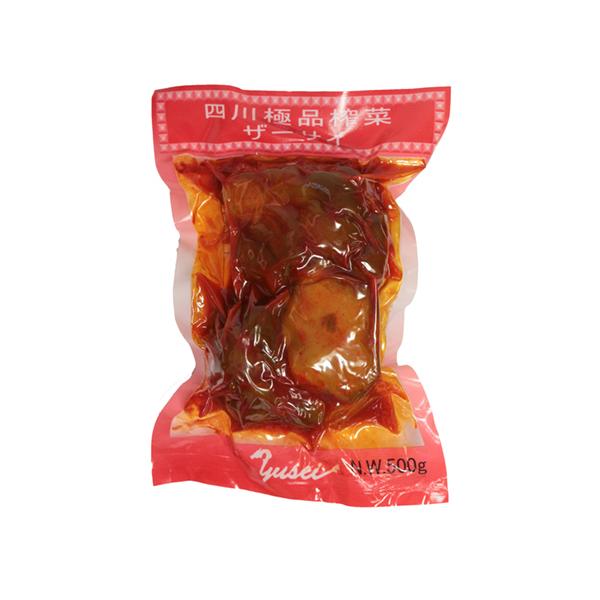 四川省名産の、塩と唐辛子を加え甕で熟成させた漬物です。塩抜きしてお使い下さい。