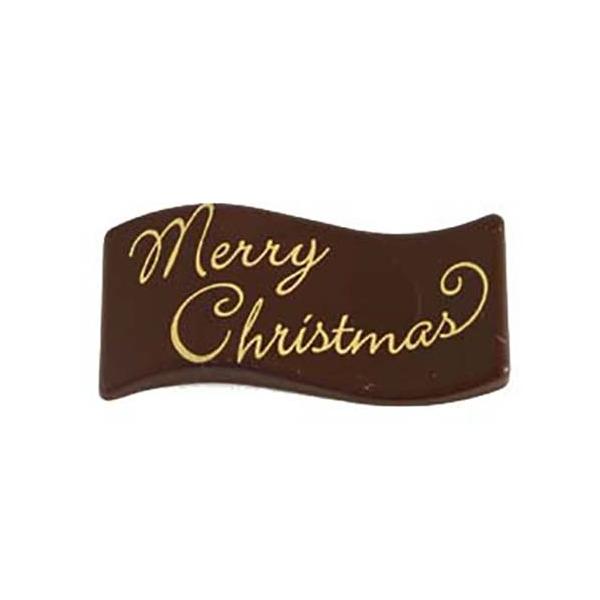 【冷蔵便でのお届けとなります】商品寸法：60×H30mmクリスマス用のチョコプレートです。