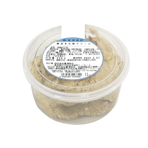 香ばしい黒大豆きな粉の風味を生かした甘さ控えめなクリームです。