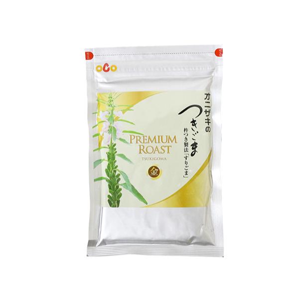 杵つき製法でていねいに作ったすりごまです。ゴマの粒をほどよく残しつつ、金ごまの豊かな香りと濃厚な旨みをじっくり引き出しました。和え物や色々な料理にふりかけてお使いいただけます。