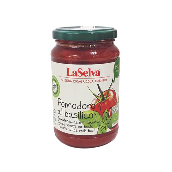 完熟のトマトと新鮮な野菜で作ったイタリアの伝統的なトマトソース。トマトととても相性のよいバジル（バジルの葉が丸のまま入っています）で仕上げた、さわやかな味わいです。トマトの酸味にバジルの清涼感と甘い香りが活きています。塩などの調味料は使用さ...