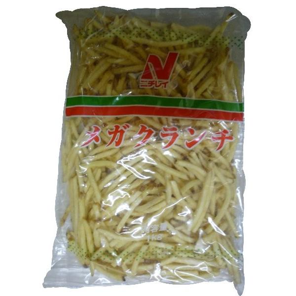 品名：フライドポテト原材料：ばれいしょ、植物油脂、小麦粉、米粉、デキストリン、食塩、ぶどう糖、でん粉、加工でん粉、膨張剤、増粘剤(グァーガム)容量：1kg原産国：アメリカ合衆国輸入者：株式会社ニチレイフーズ皮の旨味もあえて残し、塩味の衣のつ...