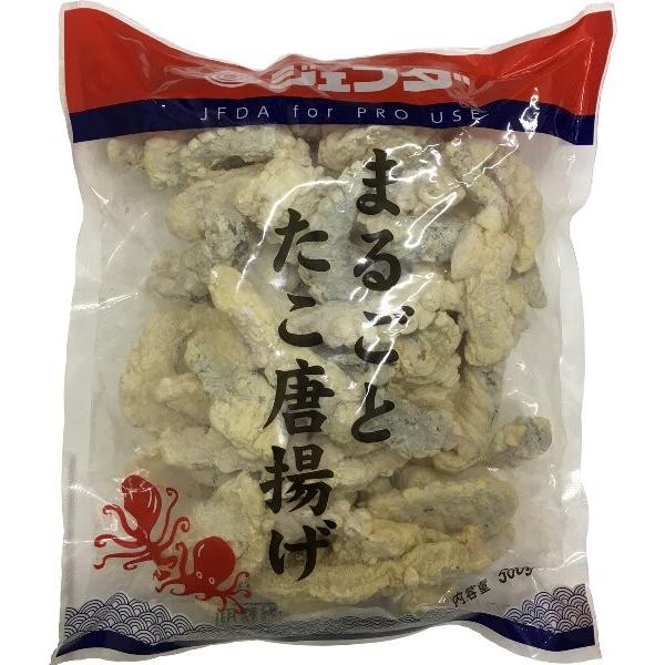 品名：たこ唐揚げ原材料：たこ、衣(小麦粉、ぶどう糖、砂糖、コーンフラワー、食塩、卵白粉末、ホワイトペッパー、植物油脂)、加工デンプン、増粘剤(グァーガム)、調味料(アミノ酸等)、着色料(カロチノイド、ビタミンB2)、(一部に小麦 卵を含む)...