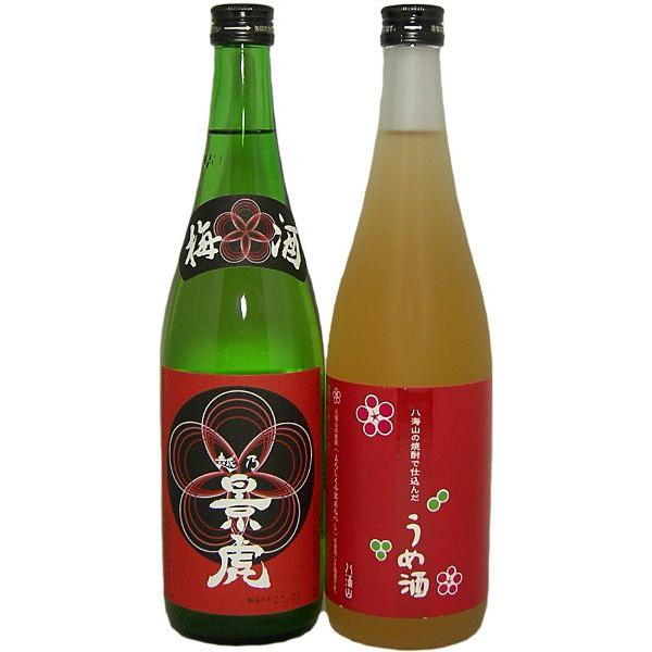 (越乃景虎梅酒)(左)新潟県   諸橋酒造株式会社   清酒 梅 醸造アルコール 糖類   12％   720ml(八海山の焼酎で仕込んだうめ酒)(右)新潟県   八海醸造株式会社   本格焼酎 梅 高果糖液糖   14％   720ml(...