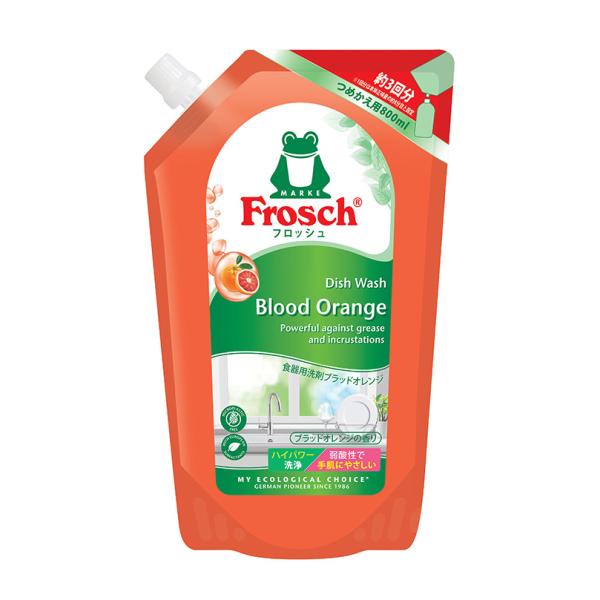 フロッシュ?食器用洗剤のつめかえ用をボトルタイプからパウチタイプにリニューアルします。プラスチック使用料を60%減らしており、ゴミもコンパクトになります。。内容成分・成分量。界面活性剤（16％：アルキルエーテル硫酸エステルナトリウム、アルキ...