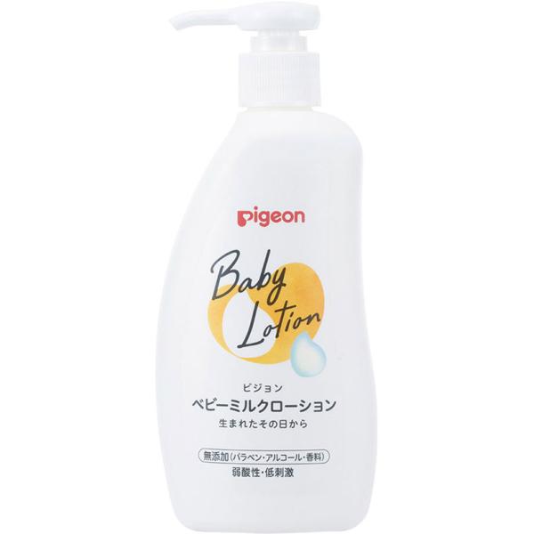 生まれたその日から。無添加（パラベン・アルコール・香料）。弱酸性・低刺激。赤ちゃんのお肌へのやさしさをいちばんに考えたスキンケア。お肌本来のうるおい類似成分「ピジョンナチュラルモイスチャー※」配合。※セラミドNP＋イソステアリン酸フィトステ...