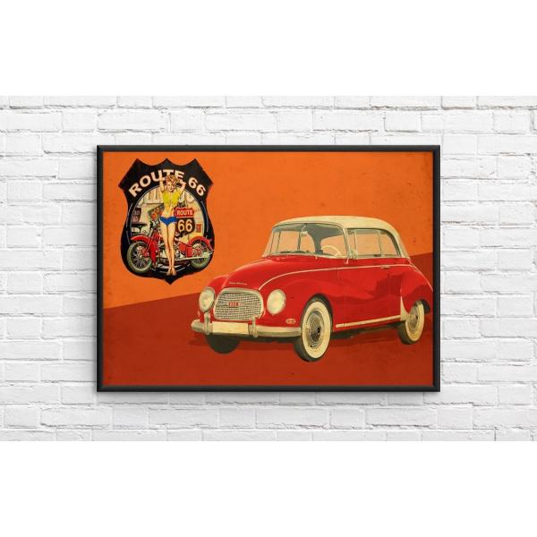 【商品スペック】■状態：新品■ポスターサイズ ：A2サイズ（594×420mm）■材質：ハイグレードポスターペーパー(丈夫な厚口)■フレーム：無し■レトロな雰囲気を醸し出してくれるビンテージポスター。デザインはレトロでも飾るとどこか新しい、...