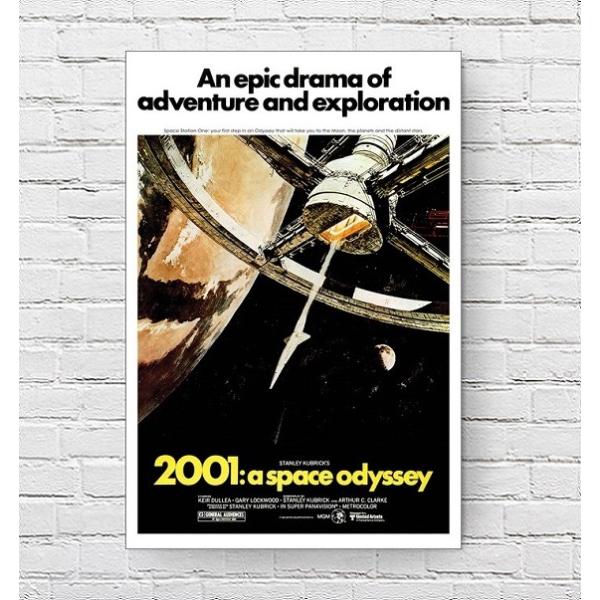 【商品スペック】■状態　：新品■サイズ：24×36inc (約61cm×91.5cm)■印刷面：片面印刷（Single Sided）■額縁：無し■輸入元：アメリカ、イギリス■スタンリーキューブリック監督作品『2001年宇宙の旅』のUS版ポス...