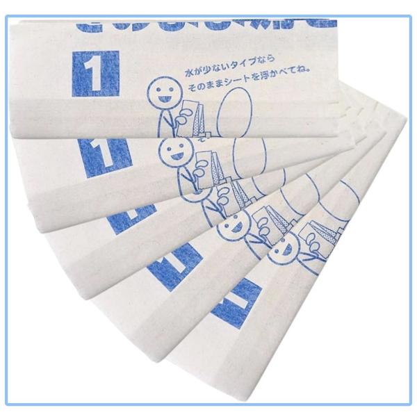 10点まで同梱可能。10枚の場合、画像5のように広げて梱包します。他の商品と同梱は出来ません。●飲食店勤務の必須！検便！　タイミーの隙間バイトにも必要です。抵抗感のある採便を、快適・スムーズ・正確にできます。便座内に採便シートを浮かせた状態...
