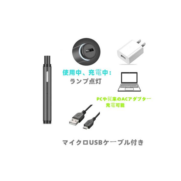 ◎キャップ付きなので、ニオイや残りカスなどを気にせず済むから携帯する時にとっても安心で清潔です。 ◎大容量400mAhバッテリー。※吸い方により個人差があります ◎オートスイッチ機能搭載なので、ボタン操作一切なし。 ◎USBチャージャー付き...