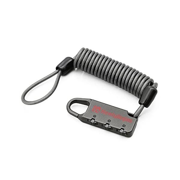 【仕様4】ワイヤー長1200mm【用途】へルメットやバッグの盗難抑止に最適なダイヤルロック【仕様3】ヘンリービギンズバッグの防犯ロックシステムに対応【仕様2】南京錠対応ファスナー(リングタイプ)を採用したバッグにご利用できます【仕様1】ヘッ...