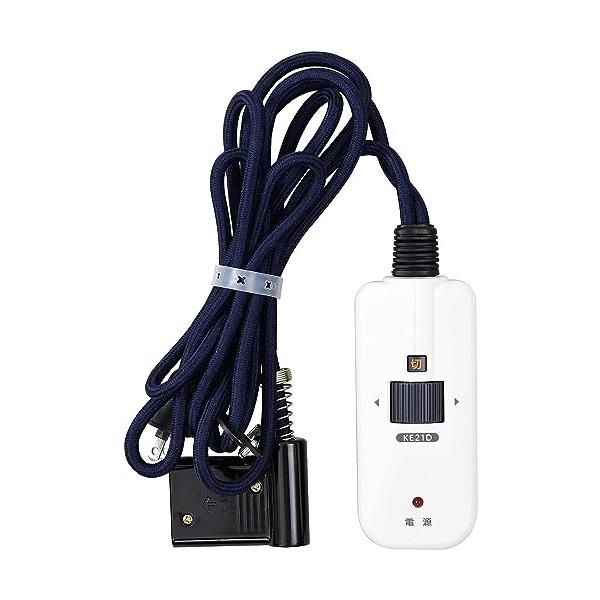 メトロ製３ピン専用 こたつコード 3m温度調節:無段階ダイヤル式主な対応型番(記載電源コードの交換用として使用可能):E01・E11・KE11・KE21・KE21D・ET02・ET12・KET12・KET22(B)・KET22D・KEL32...