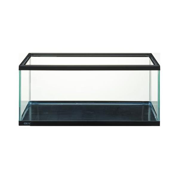 ガラス製の黒枠幅60cmサイズの水槽。シンプルなフォルムで扱いやすく、ロータイプな黒枠ガラス水槽。らんちゅう、カメ飼育にも最適。【製品仕様】水槽サイズ:約幅60×奥行30×高さ26cm、水容量:約40Lセット内容:ガラス水槽　※ガラスフタは...