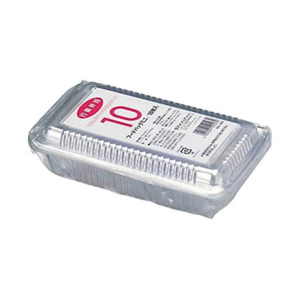 ミニサイズの使い捨て容器。お惣菜入れやおすそわけに最適。※電子レンジの使用はお控えください。■製品スペック入数：10枚サイズ：約16.3×9.7×4cm(横幅×奥行×高さ)材質：ポリスチレン耐熱温度：約70度製造：日本＜おすすめポイント＞小...