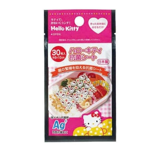 お弁当の菌の繁殖を抑える抗菌シートです。両面に銀イオン抗菌剤の加工がしてあります。お弁当を楽しく彩ります。※電子レンジ・オーブンはご使用いただけません。※ランチジャータイプのお弁当箱にはご使用いただけません。■製品スペックサイズ：約6×10...