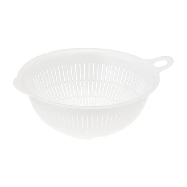 いろんな野菜の下ごしらえに。■製品スペックサイズ：約26.2×22×9.8cm(横幅×奥行×高さ)材質：ポリプロピレン製造：日本＜おすすめポイント＞ざる ホワイト 白