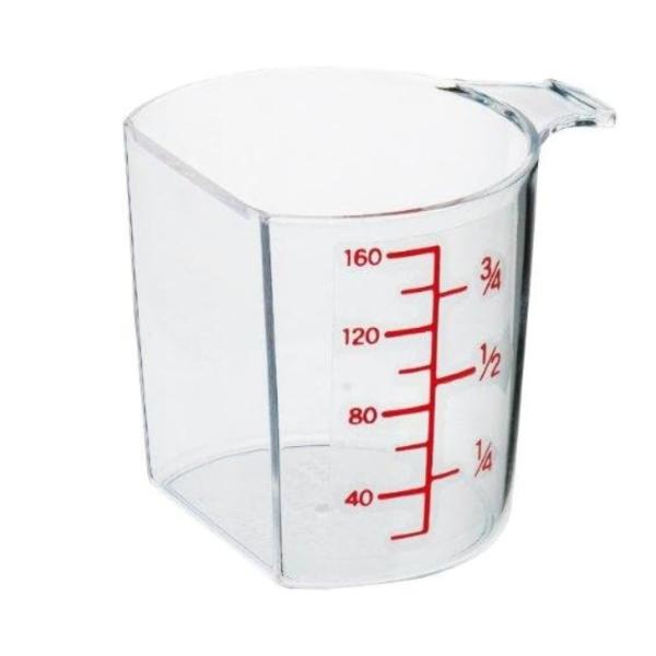 底に残ったお米もキレイにすくえるライスカップ。持ちやすい取っ手付き。■製品スペックサイズ：約7×7.8×6.7cm(横幅×奥行×高さ)材質：スチロール樹脂製造：日本＜おすすめポイント＞カップ 計量 お米