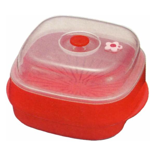 蒸気穴の大きさが2種類あり出来あがり具合を調整できます。水滴によるべたつきが少なくふっくら仕上がります。■製品スペックサイズ：約22×19.8×12cm材質：耐熱ポリプロピレン耐冷耐熱温度：−20度〜140度日本製