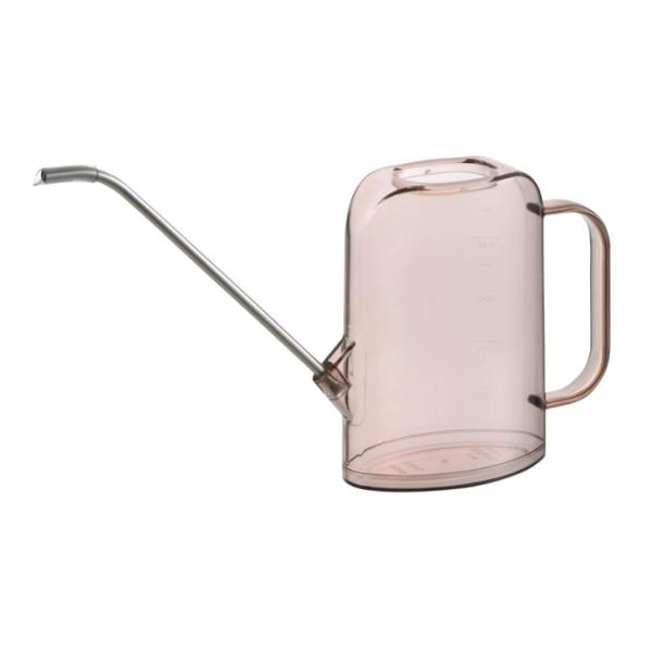 細くやさしい水が根元に注げるレクタングル型のピッチャーです。極細ステンレスノズルなので、水が細く出て、小さな植物の根本に届きやすく、やさしく水やりができます。文庫本のようなスマート形状で、狭い場所にもすっきり収納できます。液肥の希釈に便利な...