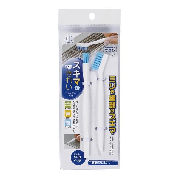 2種類の毛先のブラシで、汚れや素材に合わせて使い分けができます。細かいすき間やみぞの汚れなど多用途に使えます。柄は持ちやすい形状です。汚れをかき落とすヘラ付き。■製品スペックサイズ：約15.5×2.5×0.6cm材質：ポリプロピレン中国製＜...