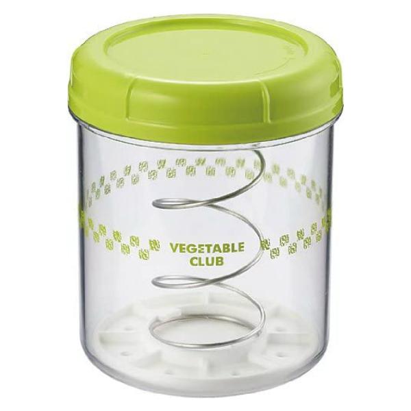 食材を入れてフタを閉めるだけで簡単に浅漬けができます。2人分くらいの漬物が作れるサイズです。容器は重ねて冷蔵庫で冷やせます。スプリング付きの押し板が蓋と一体化しています。■製品スペックサイズ：約10×10×12cm材質：PP樹脂、AS樹脂、...