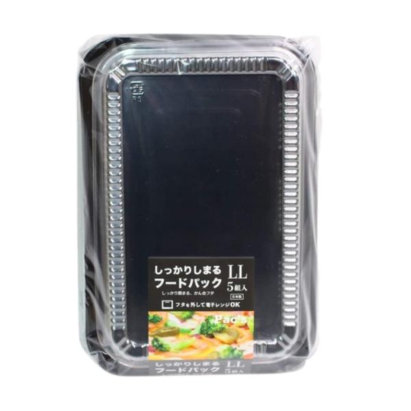 フタがしっかり閉まるカン合フタのフードパック。フタを外して電子レンジの使用ができます。■製品スペックサイズ：約23.5×16.1×3.2cm(横幅×奥行×高さ)材質・耐熱温度 本体：MSD(140度)、フタ：ポリスチレン(70度)原産国：日...