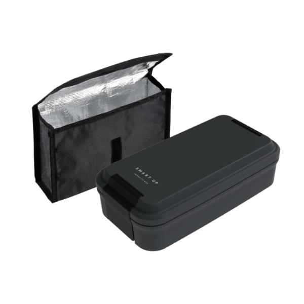 保冷ケース付きお弁当箱です。フタの盛り上がりが17mmあるのでふっくらに盛り付けができます。フタを外して電子レンジの使用ができます。本体、仕切りに銀イオンの抗菌加工がしてあります。油汚れが落ちやすい防汚剤入り。食器洗浄機・乾燥機の使用ができ...