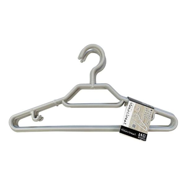 シンプルなデザインのシャツ用ハンガーです。型崩れしにくいからいつでもサッと取り出せます。フックは回転するので便利です。■商品スペックサイズ：約41.5×0.8×21cm(幅×奥行×高さ)材質：ポリプロピレン日本製＜おすすめポイント＞収納ハン...