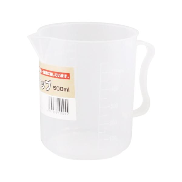 園芸用計量カップ。園芸用農薬の計量に。■製品スペックサイズ：約13.2×9.8×10.8cm容量：500ml本体材質：ポリプロピレン製造：中国