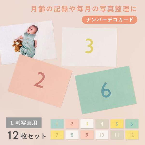 大容量アルバムシリーズから新しいデコレーションカードが登場！アルバムのポケットに入れるだけで、かわいいページができあがり♪「ナンバーデコカード」は月齢の記録や毎月の写真整理、マタニティ期の記録にもおすすめ◎１ヵ月ごとの写真整理が手軽にでき、...