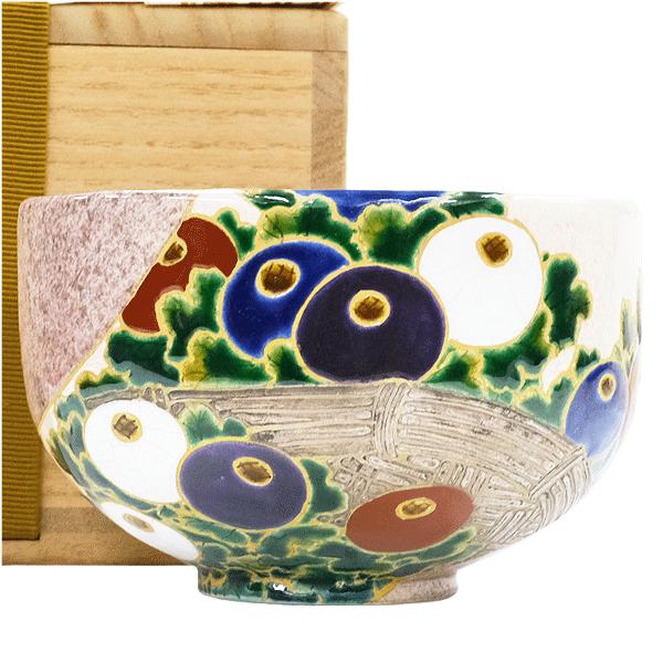 【作家名】浅野紫仙【商品名】茶碗 玉菊【サイズ】高さ7.5cm 口径12cm 底面径5cm【付属品】共箱 冊子【商品状態】商品は比較的綺麗な状態でございます。　　　　　　箱には保存状況によるヨゴレがございます。【管理番号】1193※こちらの...