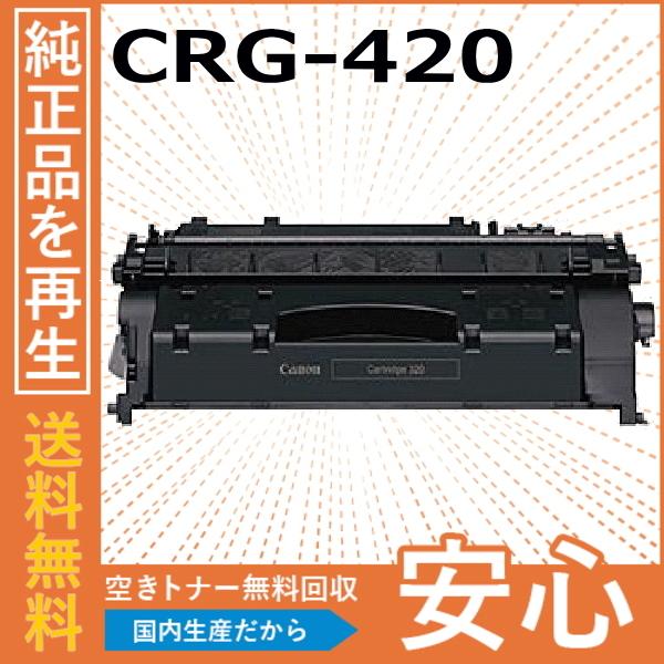 (カートリッジ型番)キャノン CRG-420 (2617B005) リサイクルトナー(対応機種)ミニコピア DPC995(印字枚数)約4,200枚 (A4判5％標準原稿)(納期)在庫あり 当日出荷可能(ご注文締切時間は「当日１５時まで」)(...