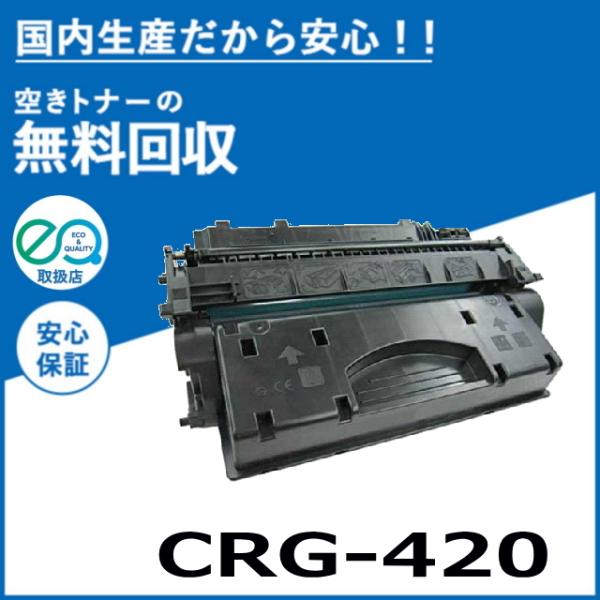 (カートリッジ型番)キャノン CRG-420 (2617B005) リサイクルトナー(対応機種)ミニコピア DPC995(印字枚数)約4,200枚 (A4判5％標準原稿)(納期)在庫あり 当日出荷可能(ご注文締切時間は「当日１５時まで」)(...