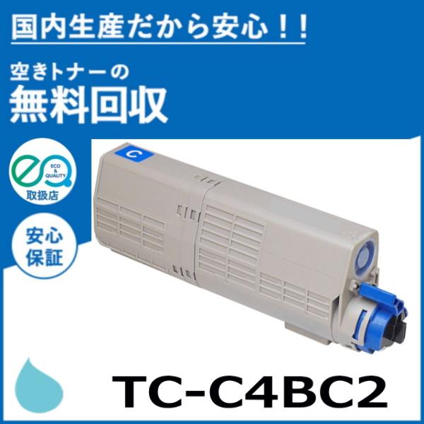 #####在庫要確認#####お急ぎの方は、ご注文前にご連絡下さい。(カートリッジ型番)沖データ TC-C4BC2 シアン リサイクルトナー(対応機種)COREFIDO3 C542dnw(印字枚数)約6,000枚 (A4判5％標準原稿)(納...
