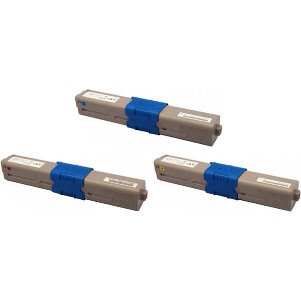 (カートリッジ型番)沖データ TNR-C4HC1 / M1 / Y1 (シアン マゼンタ イエロー) リサイクルトナーカラー 3本セット(対応機種)COREFIDO2 C301dn(印字枚数) (A4判5％標準原稿)シアン 約1,500枚マ...