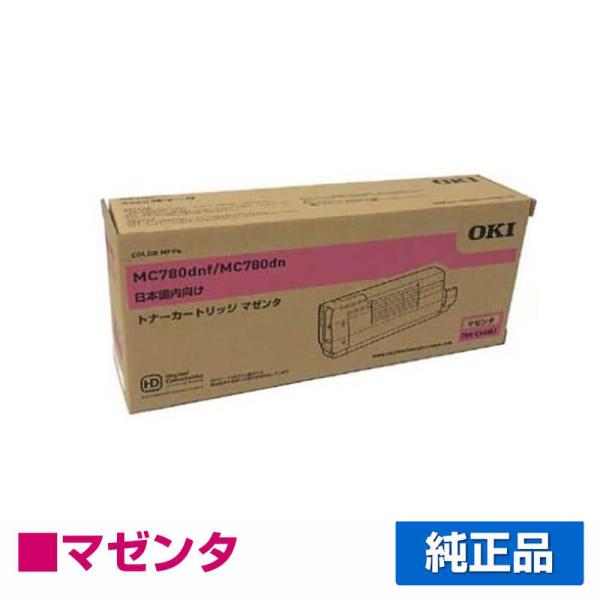 TNR-C4RM2 トナー 純正人気トナーです。■沖 TNR-C4RM2トナー（赤・マゼンタ）：純正品 ●対応機種：MC780dnf／MC780dnl／MC780dn ●印刷可能枚数：約6,000枚(A4／5%印刷時)【通常ポイント】