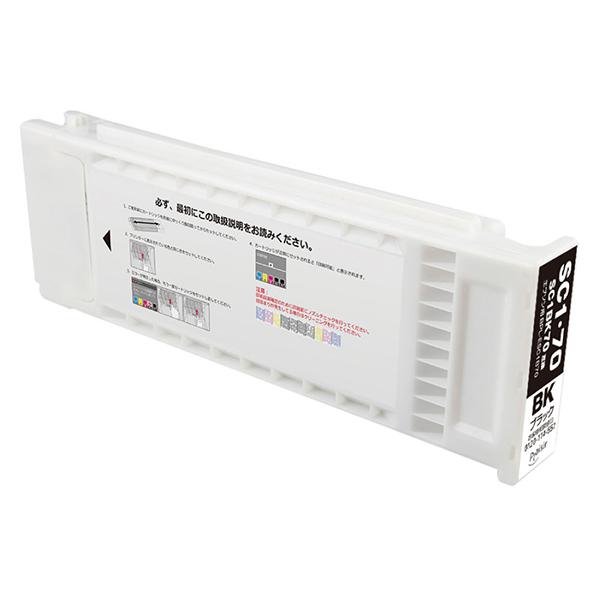 【種類】互換インク　【対応メーカー】エプソン　【カラー】ブラック/顔料【製品仕様】■プレジール型番: BPL-ESC1B70■純正型番: SC1BK70■ISO 9001取得, ISO 14001取得, エコマーク