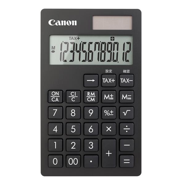 ビジネス電卓シリーズ手帳タイプ  桁数：12桁  電源：デュアルパワー（太陽電池＋内蔵電池）  電池：LR54 x 1pc  ディスプレウィンドーサイズ：59x21mm  ディスプレフォントサイズ：14.2x3.75mm  本体カラー：黒 ...